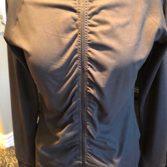 Soybu | Jackets & Coats | Soybu Black Ruched Zip Front Jacket | Poshmark